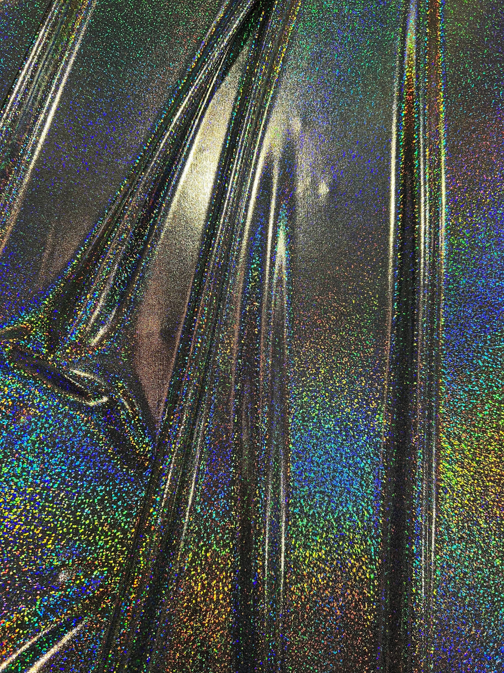 Silver Holographic Spandex Fabric | Coquetry Clothing