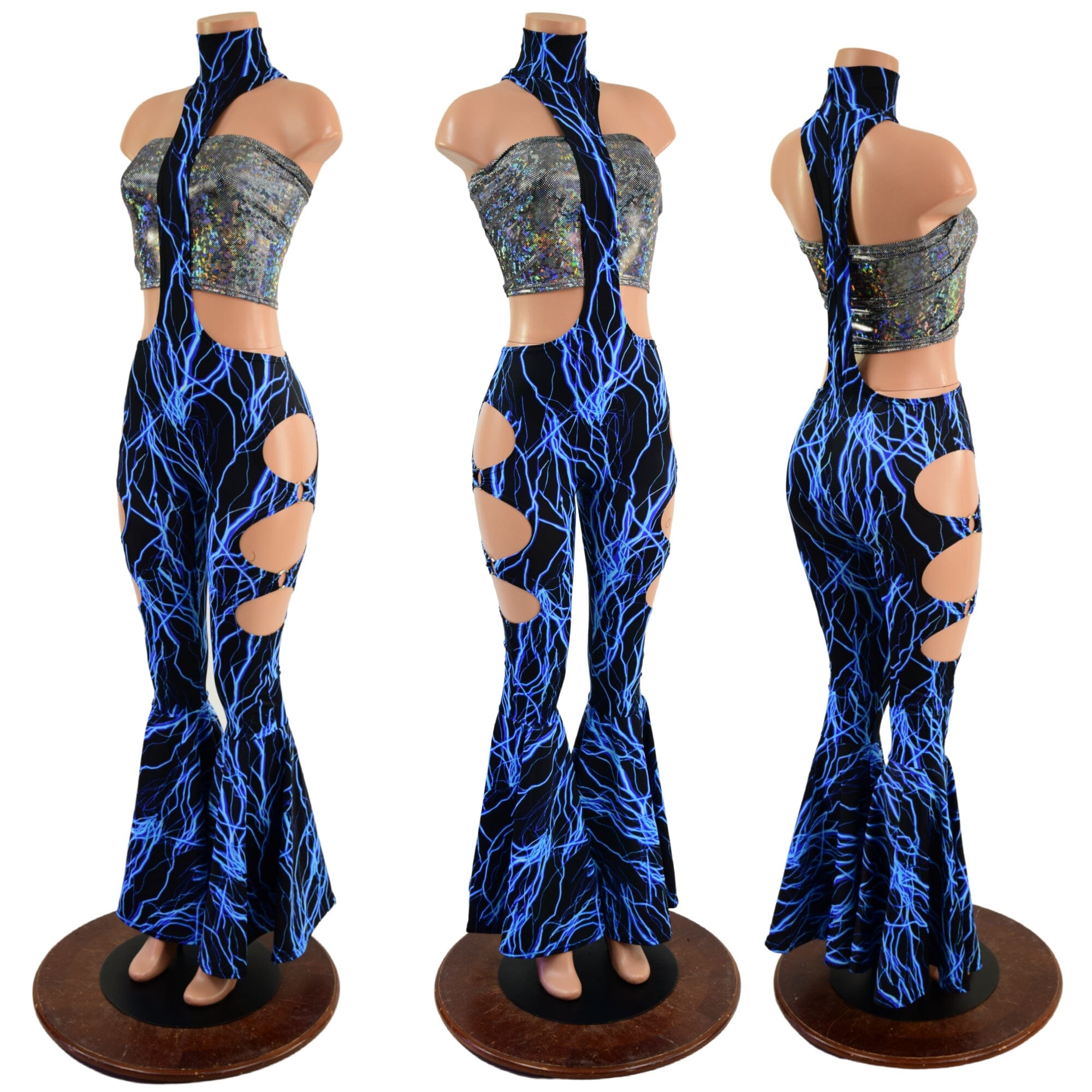 Bell Bottom Flare UFO Suit with Triple Cutouts and O-rings - Coquetry ...