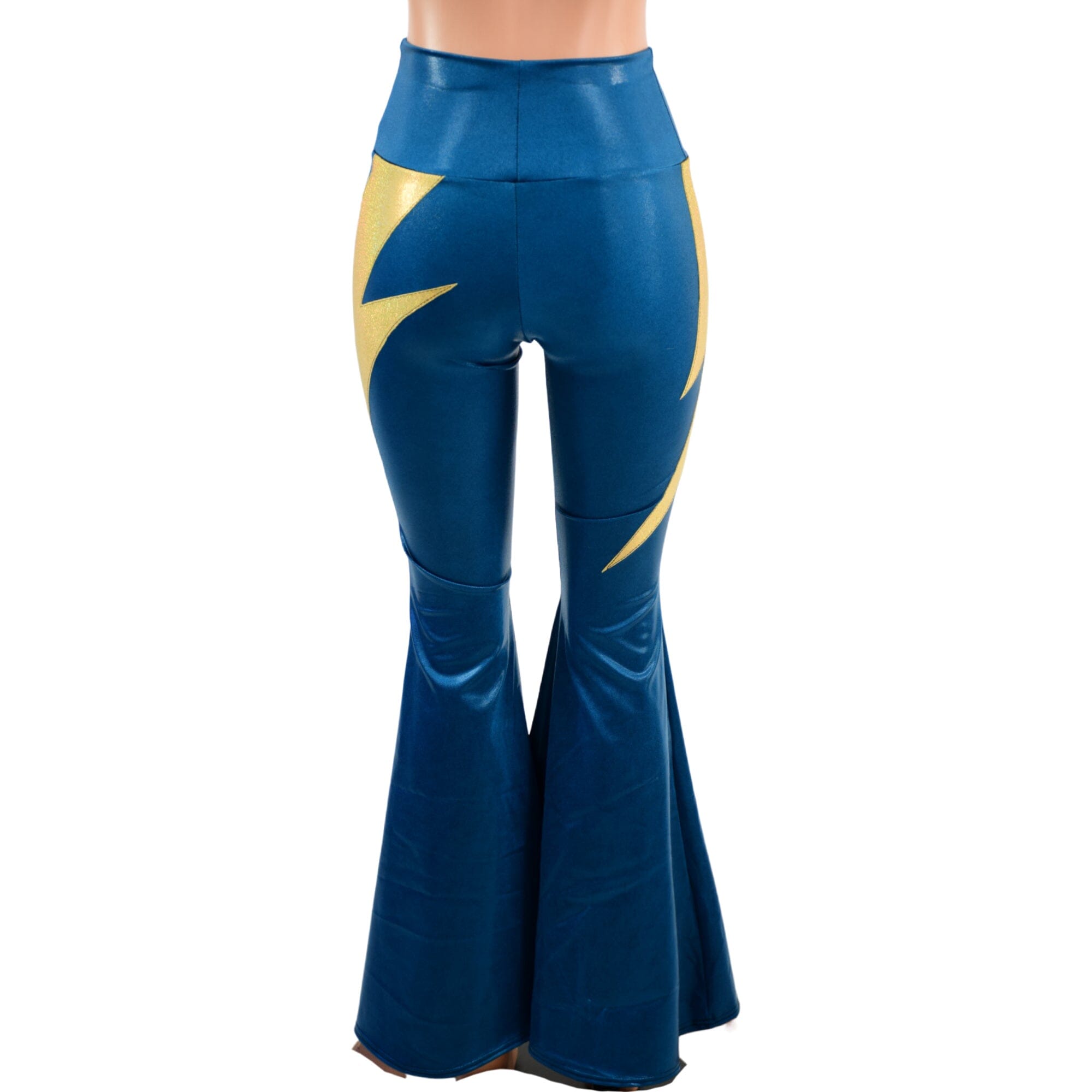 High Waist Solar Flares with Lightning Bolts - Coquetry Clothing