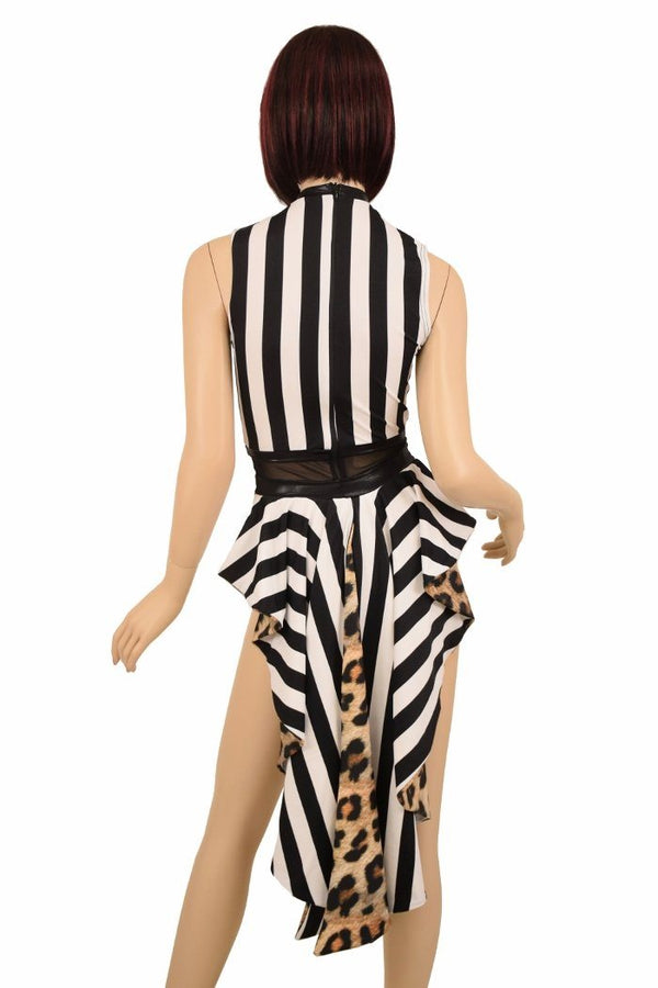 Tuxedo Style Ruffle Rump Romper - Coquetry Clothing