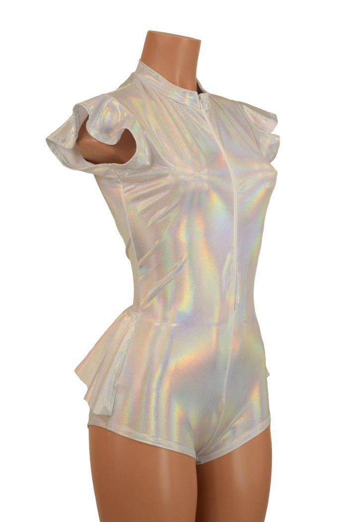 Zipper Front Ruffle Rump Romper - Coquetry Clothing